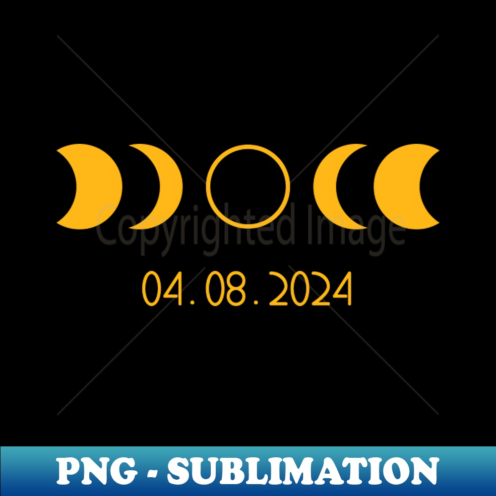 Total Solar Eclipse 2024 - Retro PNG Sublimation Digital Dow | Inspire ...