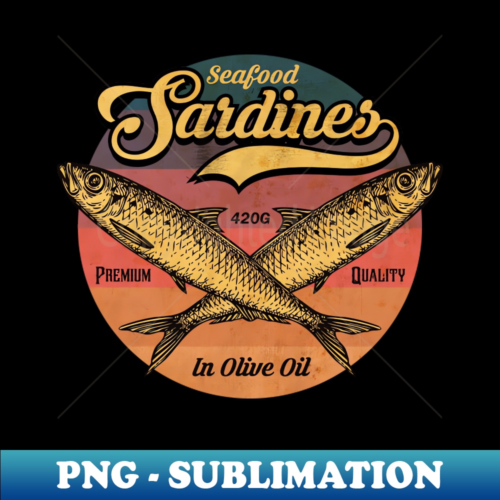 Vintage Sardines Label - Artistic Sublimation Digital File - | Inspire ...