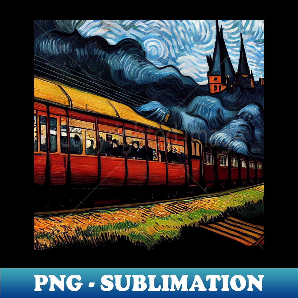 Starry Night Wizarding Express Train - PNG Transparent Digit | Inspire ...