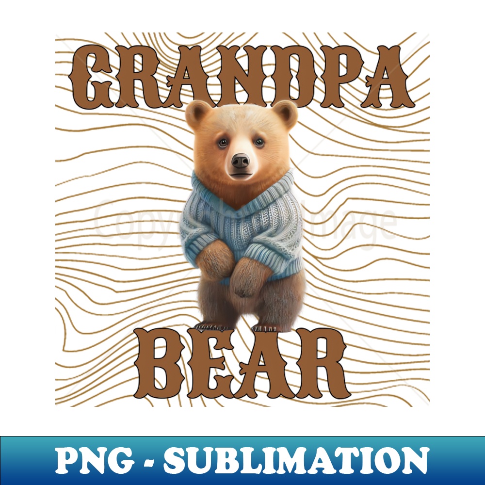 Grandpa Bear Gift For Grandpa Fathers Day Bear Family Grandp | Inspire ...