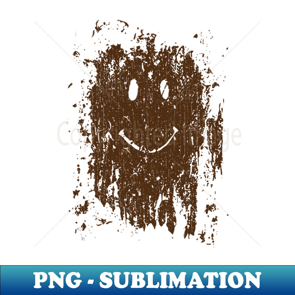 Mud Splatter Smiley Face Vintage - Retro PNG Sublimation Dig | Inspire ...