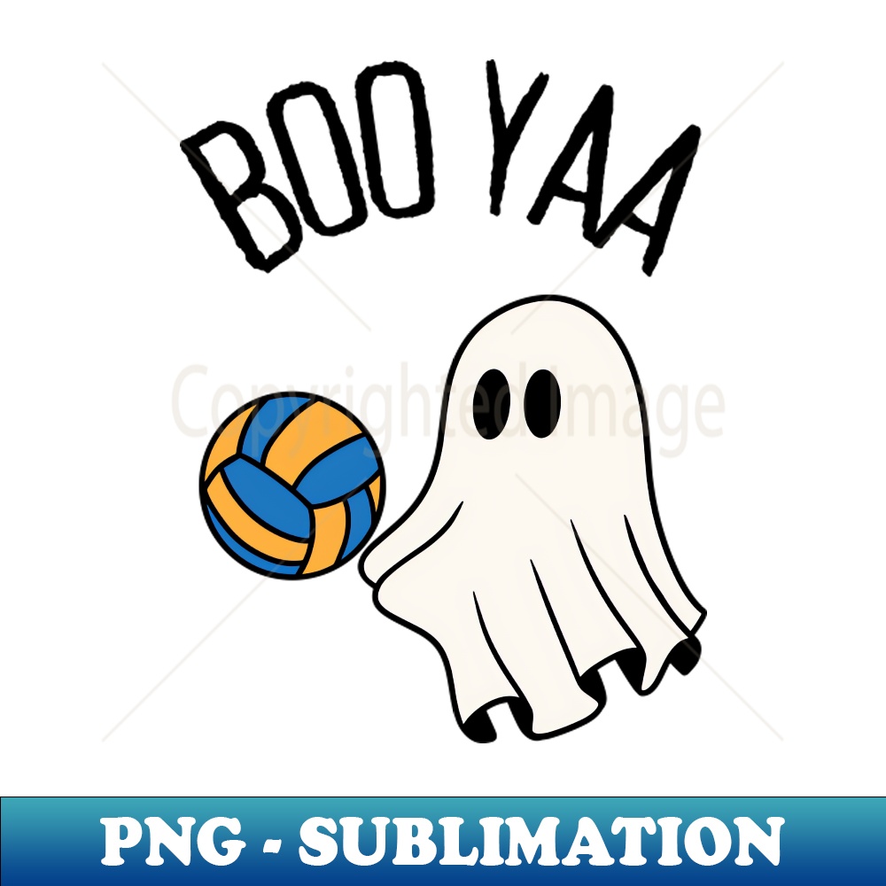 Boo Yaa Halloween volleyball Ghost - High-Resolution PNG Sub - Inspire ...