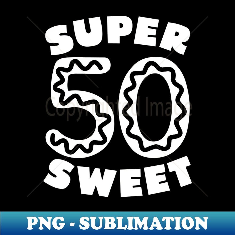 Super Sweet 50 White Donut Icing - High-Resolution PNG Subli | Inspire ...