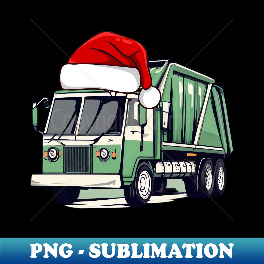 SANTA TRASH TRUCK - Modern Sublimation PNG File - Unleash Yo - Inspire ...