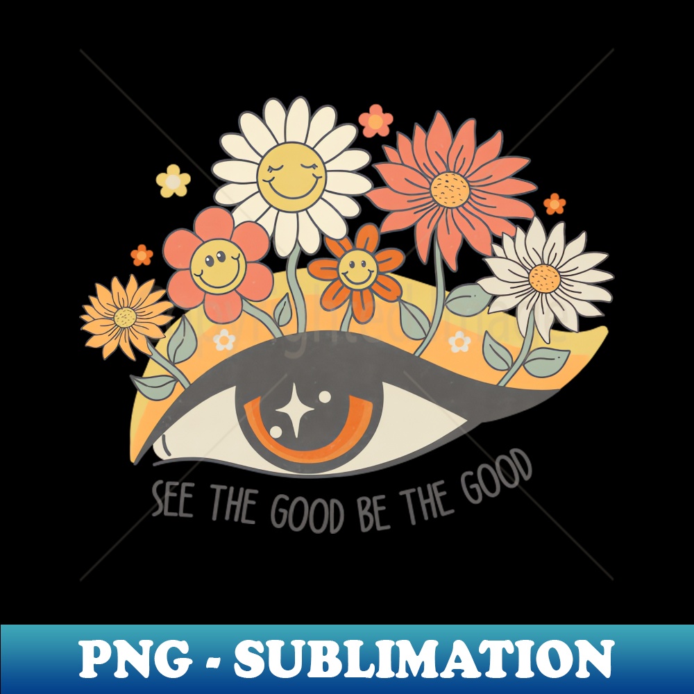 See the Good Eye with Flower - PNG Transparent Digital Downl | Inspire ...