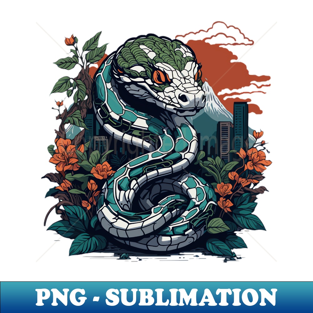 Japanese Snake - Exclusive PNG Sublimation Download - Instan | Inspire ...