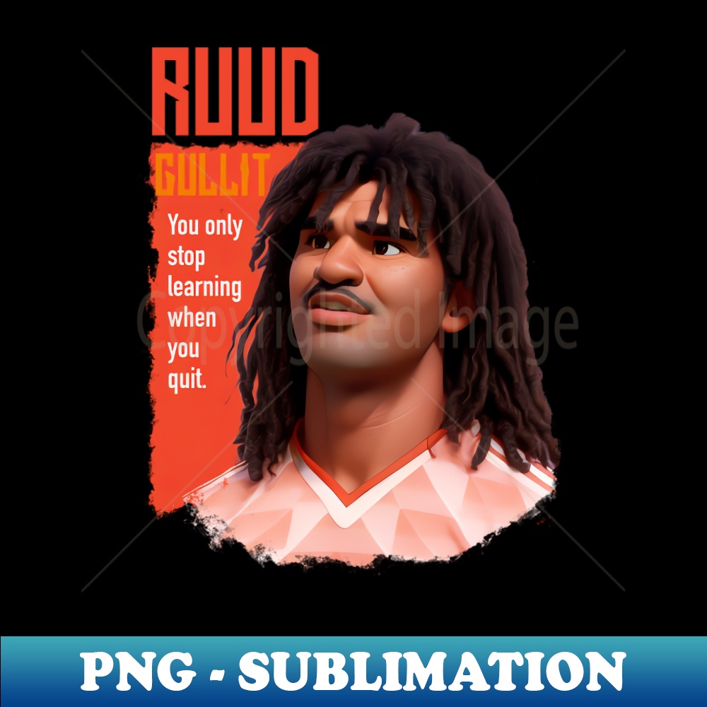 Ruud Gullit cartoon - Aesthetic Sublimation Digital File - P - Inspire ...