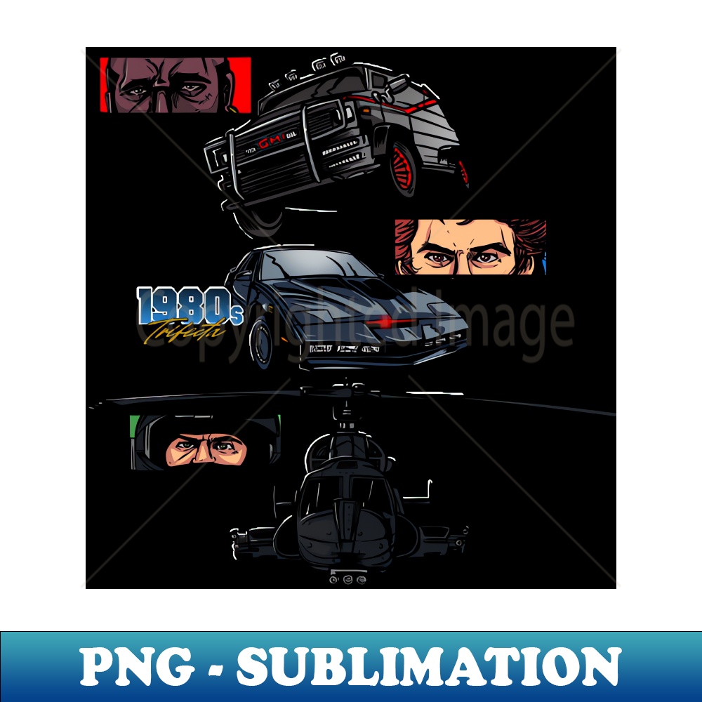 80s Trifecta - PNG Transparent Sublimation File - Enhance Yo | Inspire ...