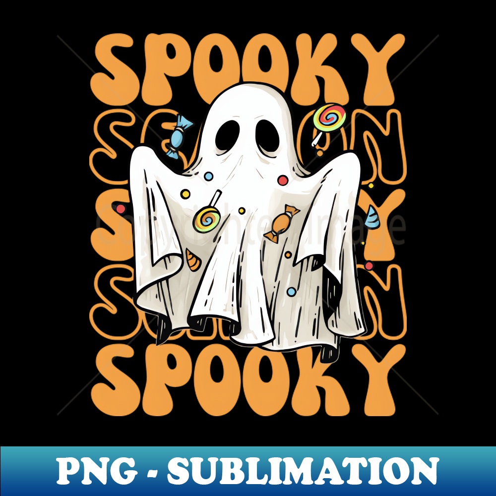 Spooky Season Ghost - High-Resolution PNG Sublimation File - | Inspire ...