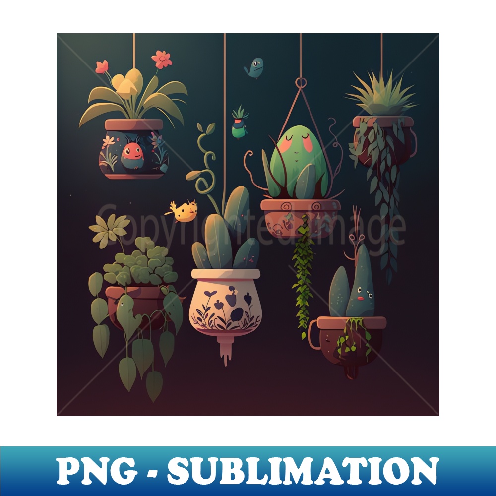 Happy Hanging Plants with vibrant plants growing - Aesthetic - Inspire ...