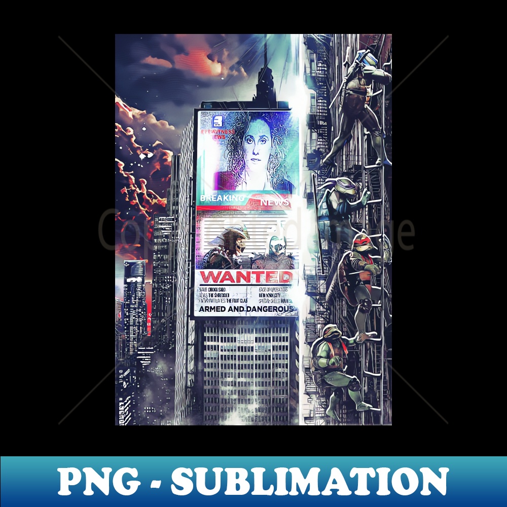 TMNT 1990 Fire Escape - High-Resolution PNG Sublimation File | Inspire ...