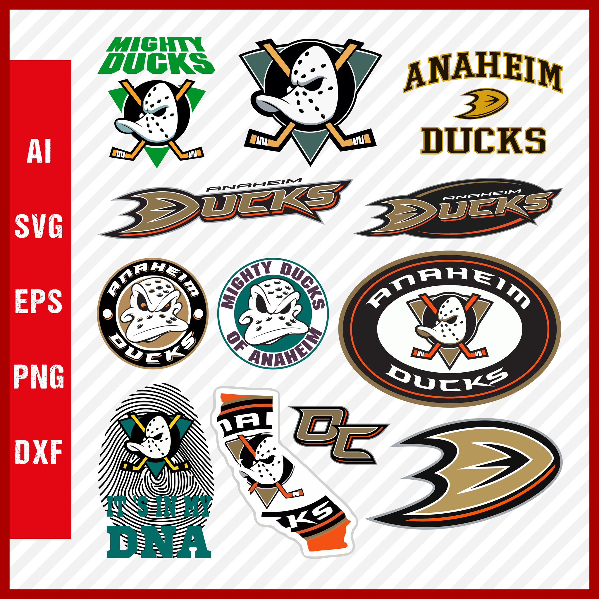 Anaheim Ducks Logo - The Mighty Ducks Logo - Anaheim Mighty | Inspire ...