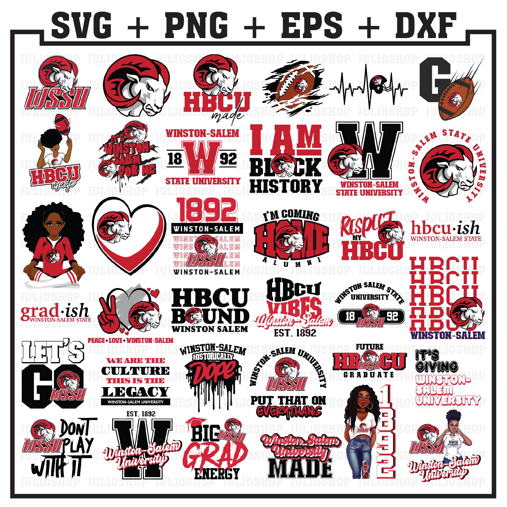 Winston-Salem State University Svg, Hbcu Collections, Hbcu S - Inspire ...