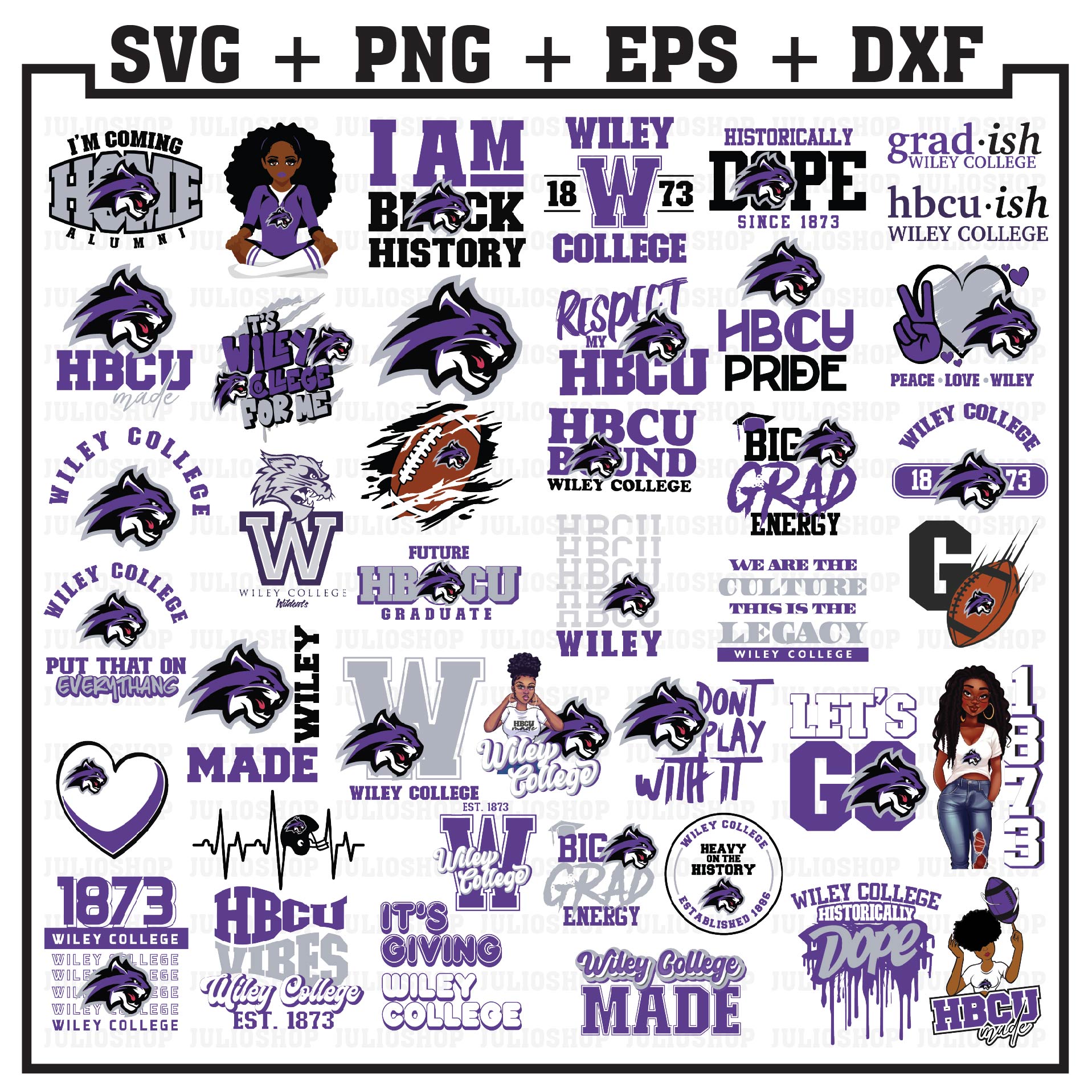 Wiley College Svg, Hbcu Collections, Hbcu Svg, Historically - Inspire ...