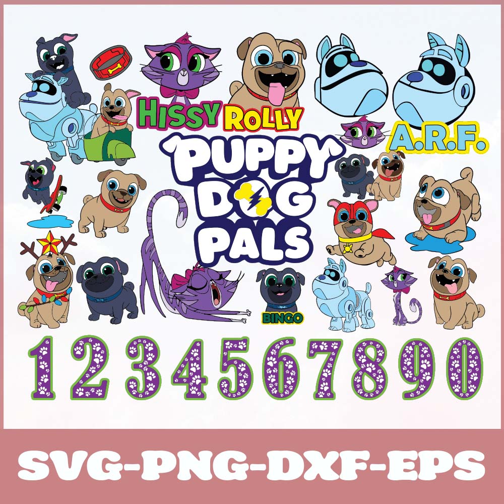 puppy dog pals bundle svg,png,dxf,puppy dog pals svg,png,dxf | Inspire ...