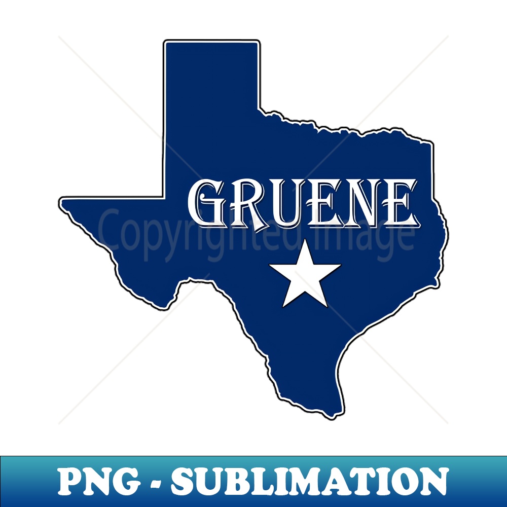 Gruene Texas Lone Star State Map TX City Navy Blue - Exclusi | Inspire ...