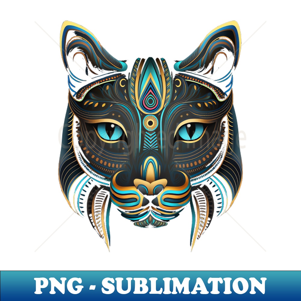 Cat Art Azteca Kitten Ancient Aztec Indigenous Design - PNG | Inspire ...