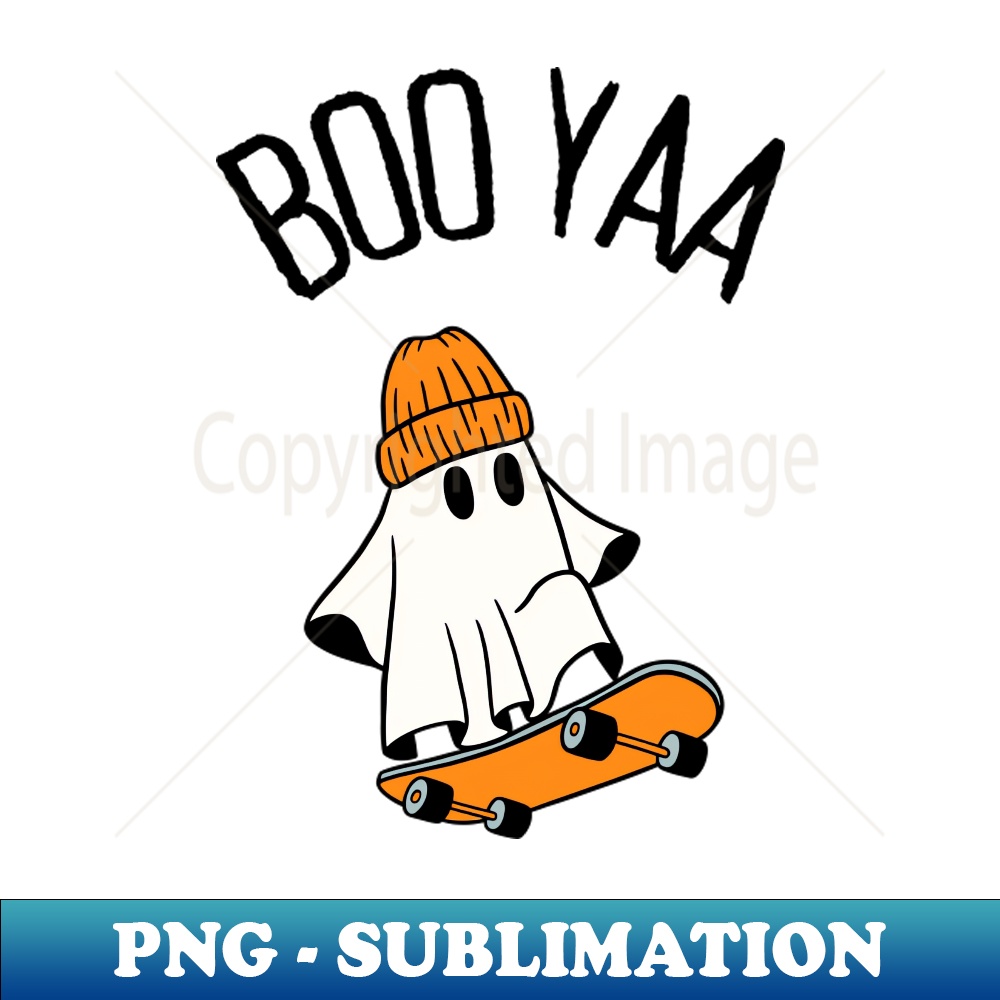 Boo Yaa Halloween skate Ghost - Decorative Sublimation PNG F | Inspire ...