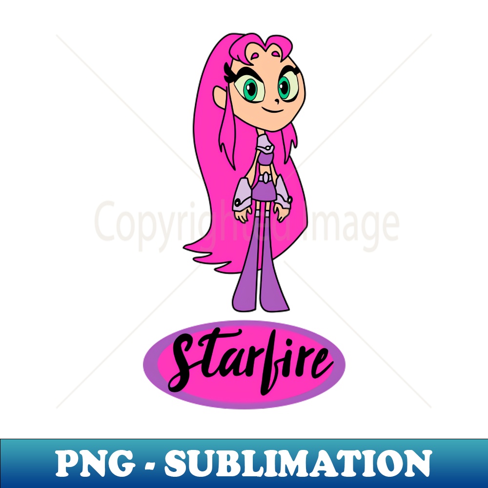 Starfire teen titans go - PNG Transparent Digital Download F | Inspire Uplift