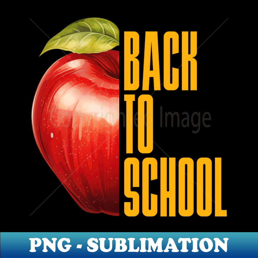 Back to School Apple - Artistic Sublimation Digital File - D | Inspire ...
