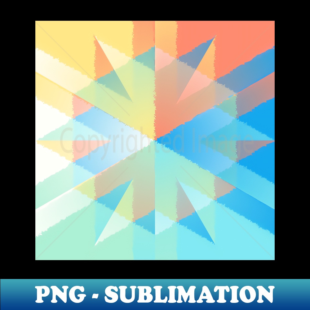 Geometric Swirl of Colorful Triangles - PNG Transparent Sub | Inspire ...