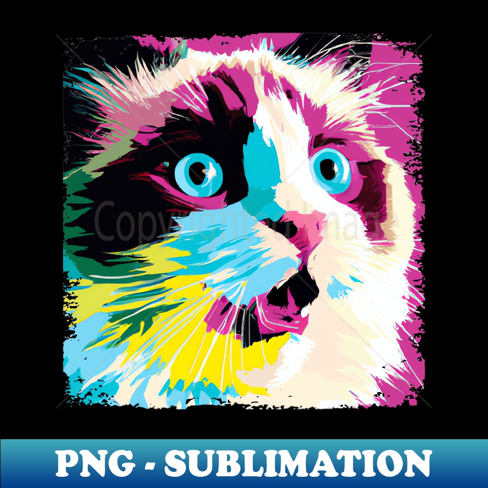 Ragdoll Pop Art - Cat Lover Gift - Stylish Sublimation Digit | Inspire ...
