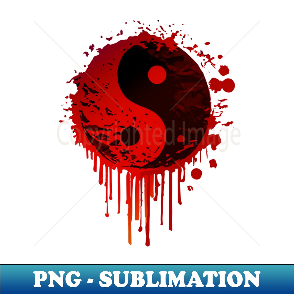 Red Yin Yang symbol - PNG Transparent Digital Download File | Inspire ...