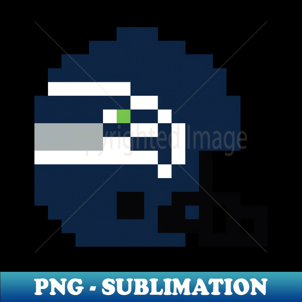 8 Bit Seattle Seahawks Helmet - Premium Sublimation Digital | Inspire ...