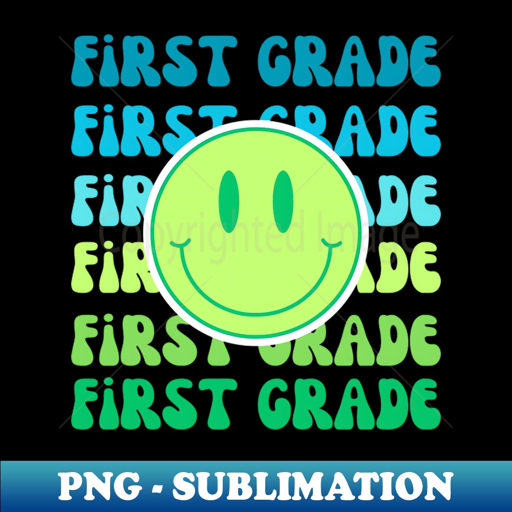 first grade smiley face - Modern Sublimation PNG File - Stun | Inspire ...