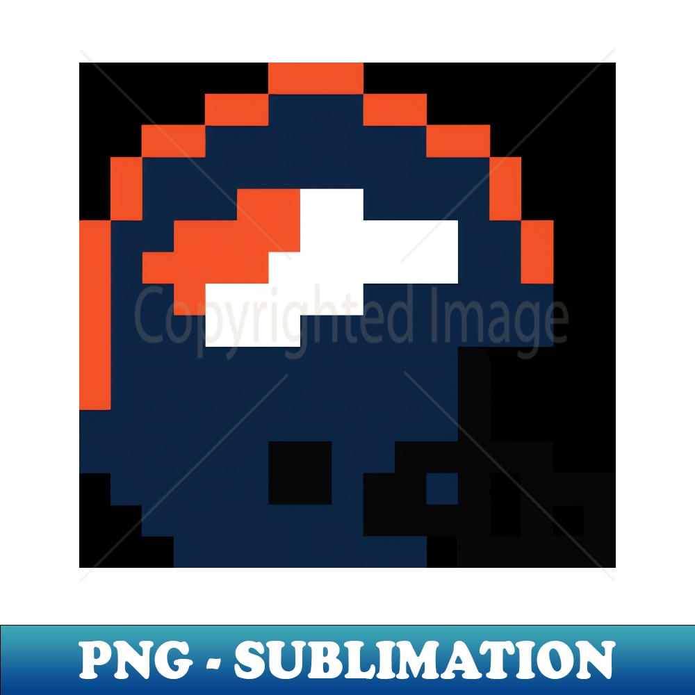 8 Bit Denver Broncos Helment - Professional Sublimation Digi - Inspire ...