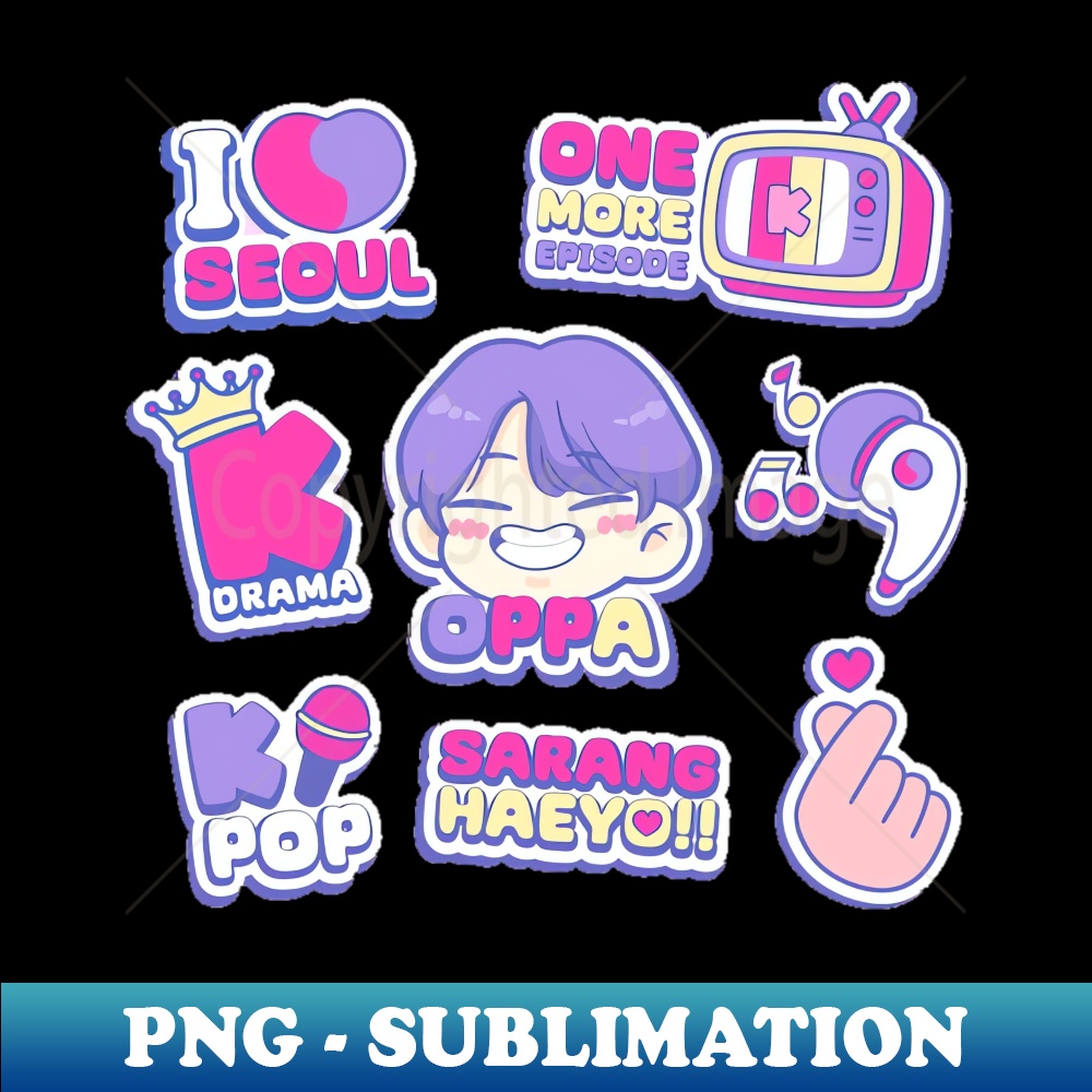 Oppa - PNG Transparent Digital Download File for Sublimation - Inspire ...