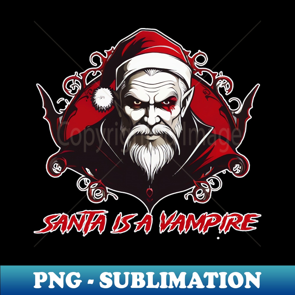 Santa is a vamp - PNG Transparent Sublimation Design - Perfe | Inspire ...