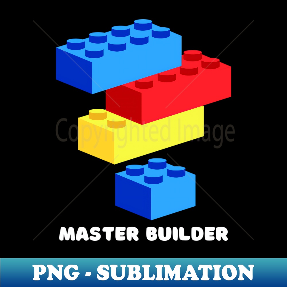 Master Builder Lego Brick Colorful Design - Aesthetic Sublim | Inspire ...