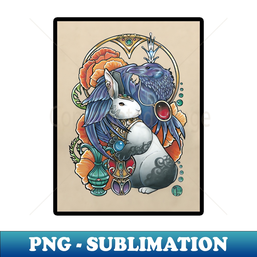 The Rabbit Raven - Black Outlined Version - Special Edition | Inspire ...