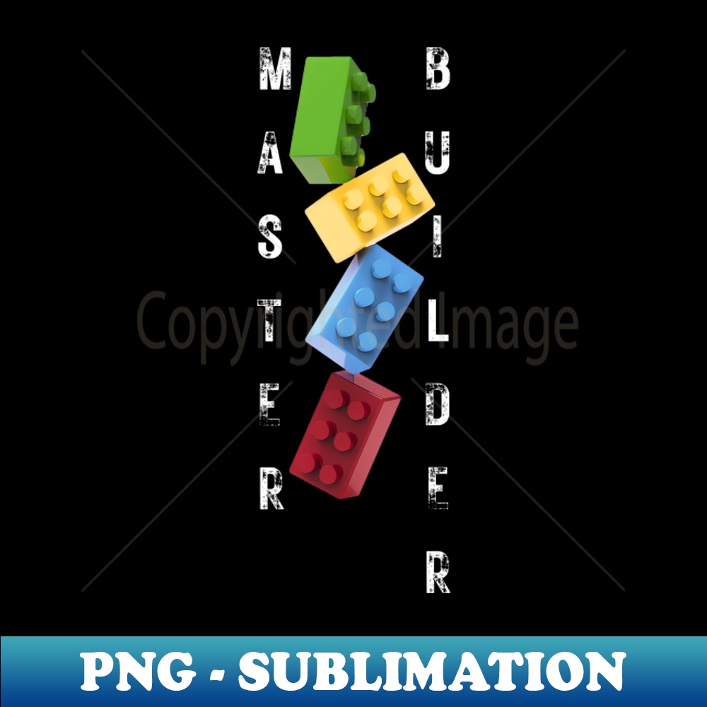 Master Builder Lego Brick Colorful Design - Digital Sublimat | Inspire ...
