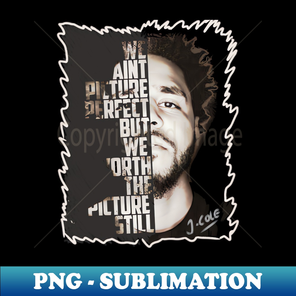 J cole half face - Retro PNG Sublimation Digital Download - | Inspire ...