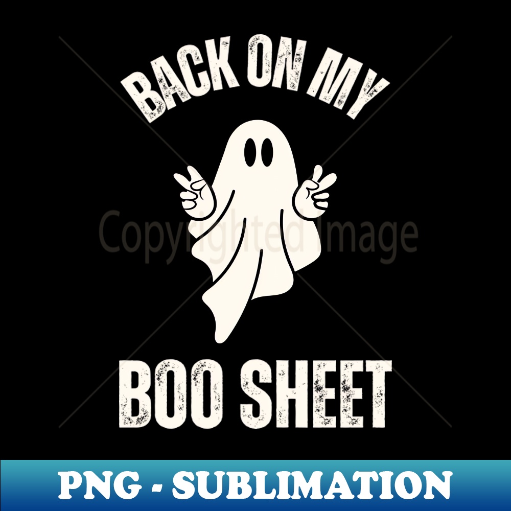 Back On My Boo Sheet Funny Peace Sign Ghost Halloween Costum | Inspire ...