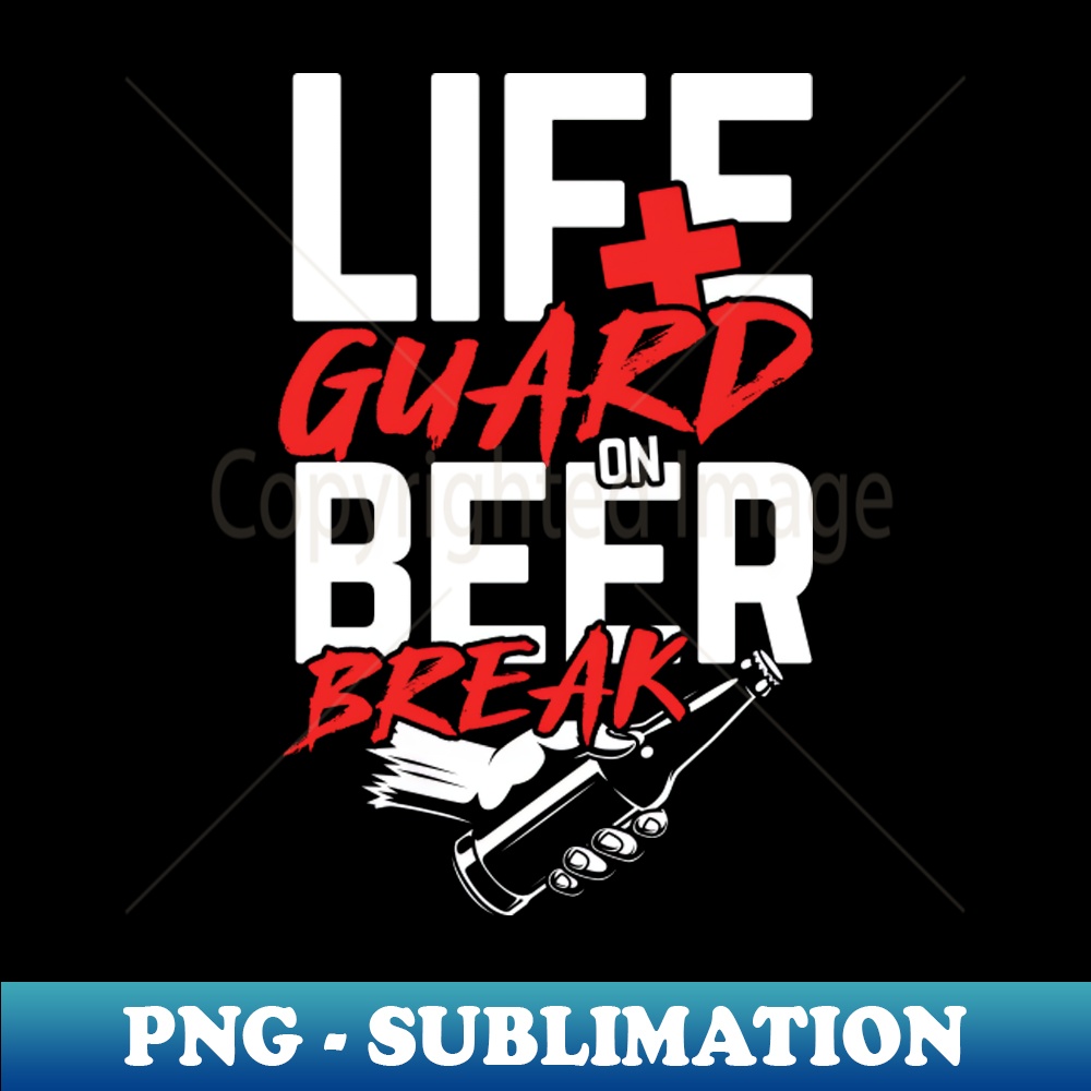 Lifeguard on Beer Break fun drinking gift - High-Quality PN | Inspire ...