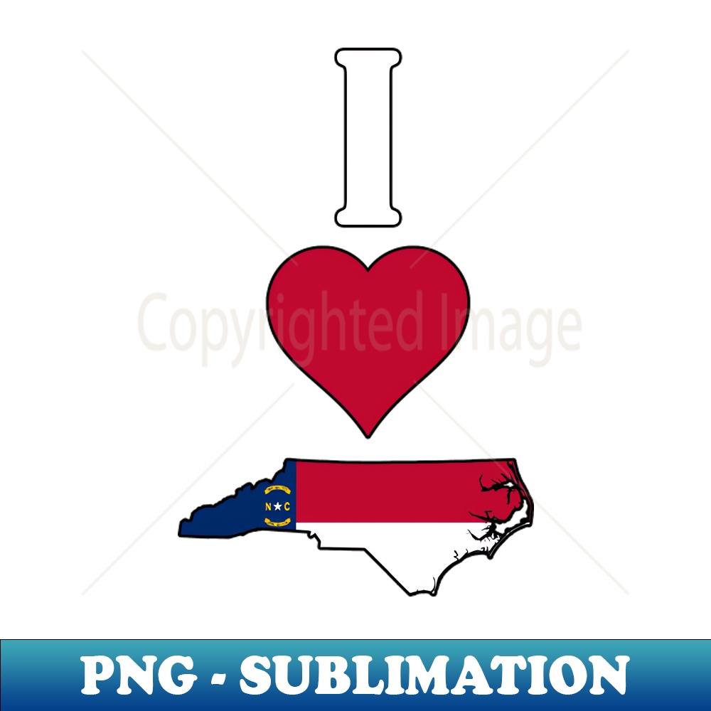 I Love North Carolina Vertical I Heart North Carolina State | Inspire ...