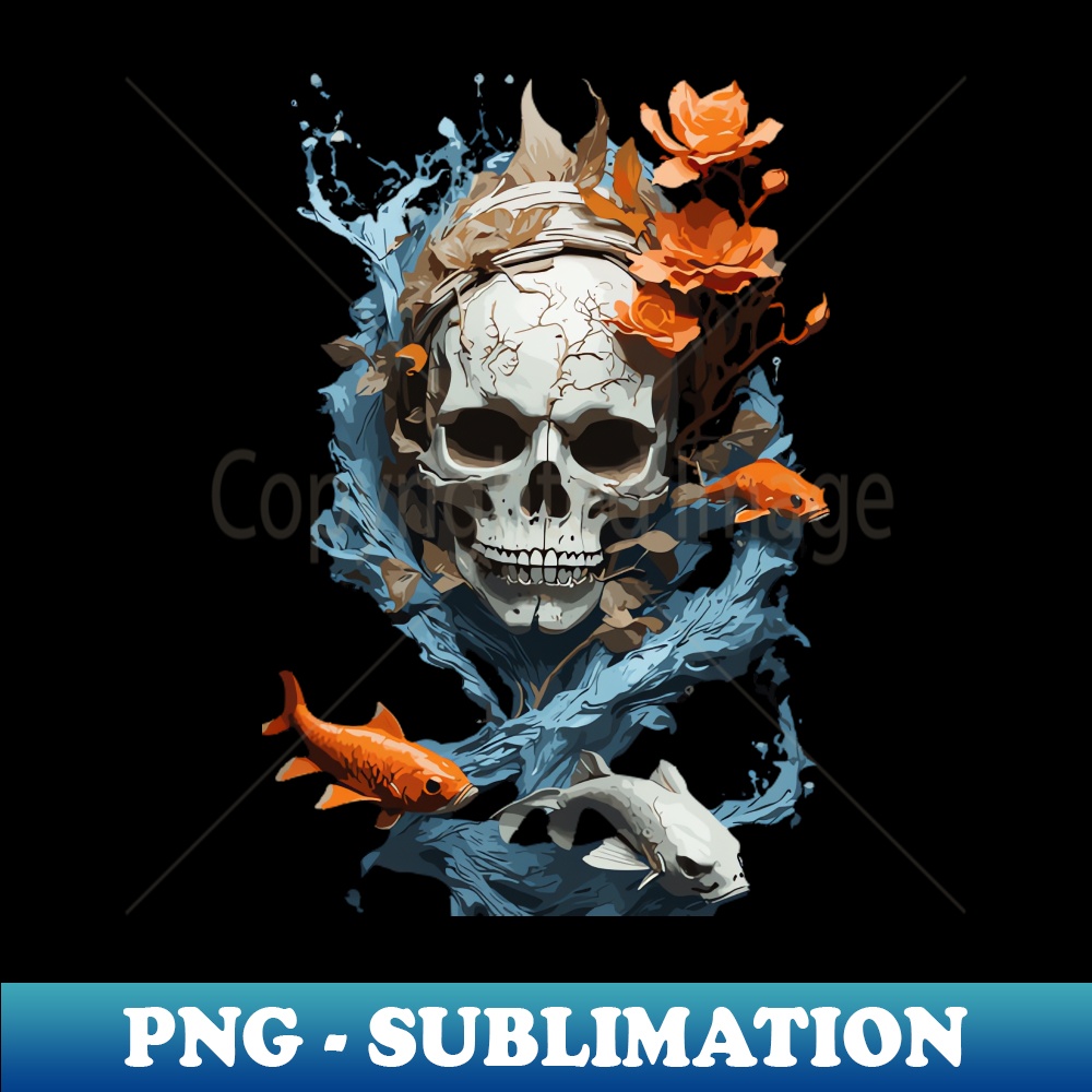 Skull and Carp - Premium Sublimation Digital Download - Unle - Inspire ...