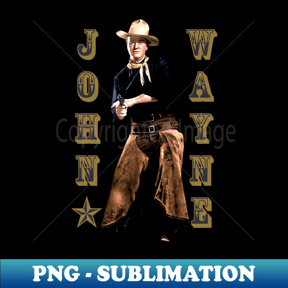 John Wayne - Stylish Sublimation Digital Download - Bold & E | Inspire Uplift