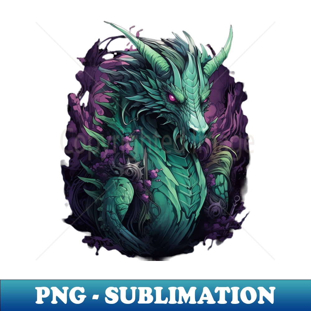 Scaled Dragon monster - High-Resolution PNG Sublimation File | Inspire ...