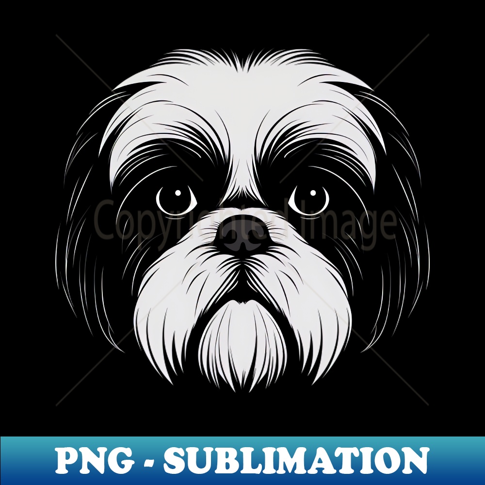Shih Tzu Cute Happy Simple Shih Tzu Face Puppy Dog Lover - M - Inspire ...