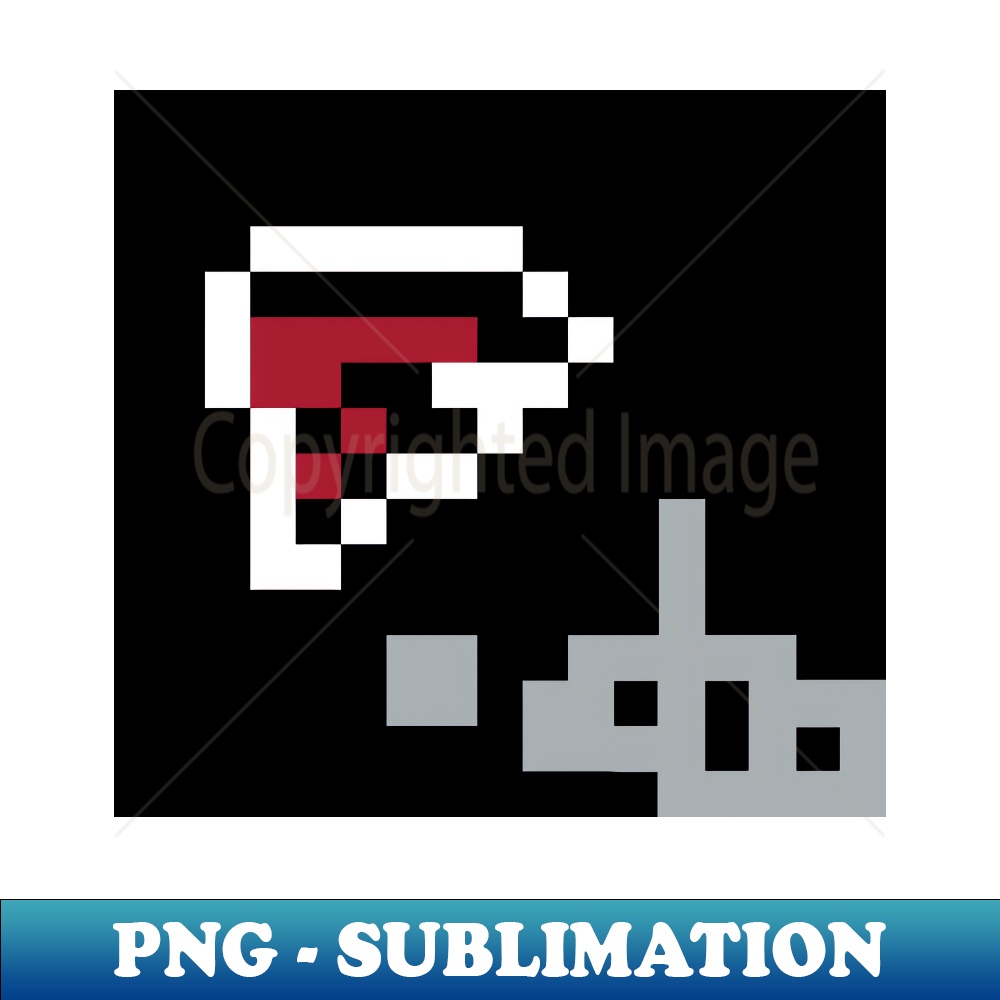 8 Bit Atlanta Falcon Helmet - PNG Transparent Digital Downlo - Inspire ...