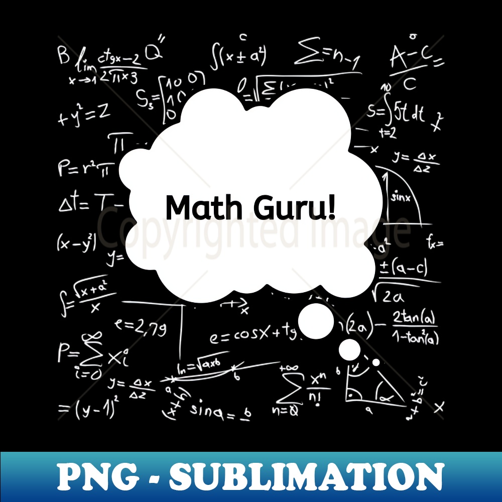 Math Guru - Digital Sublimation Download File - Create with | Inspire ...