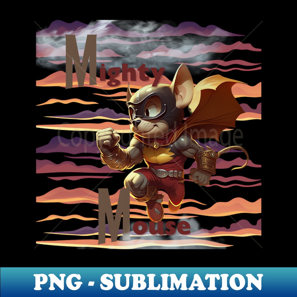 Mighty Mouse - Vintage Sublimation PNG Download - Bold & Eye | Inspire ...