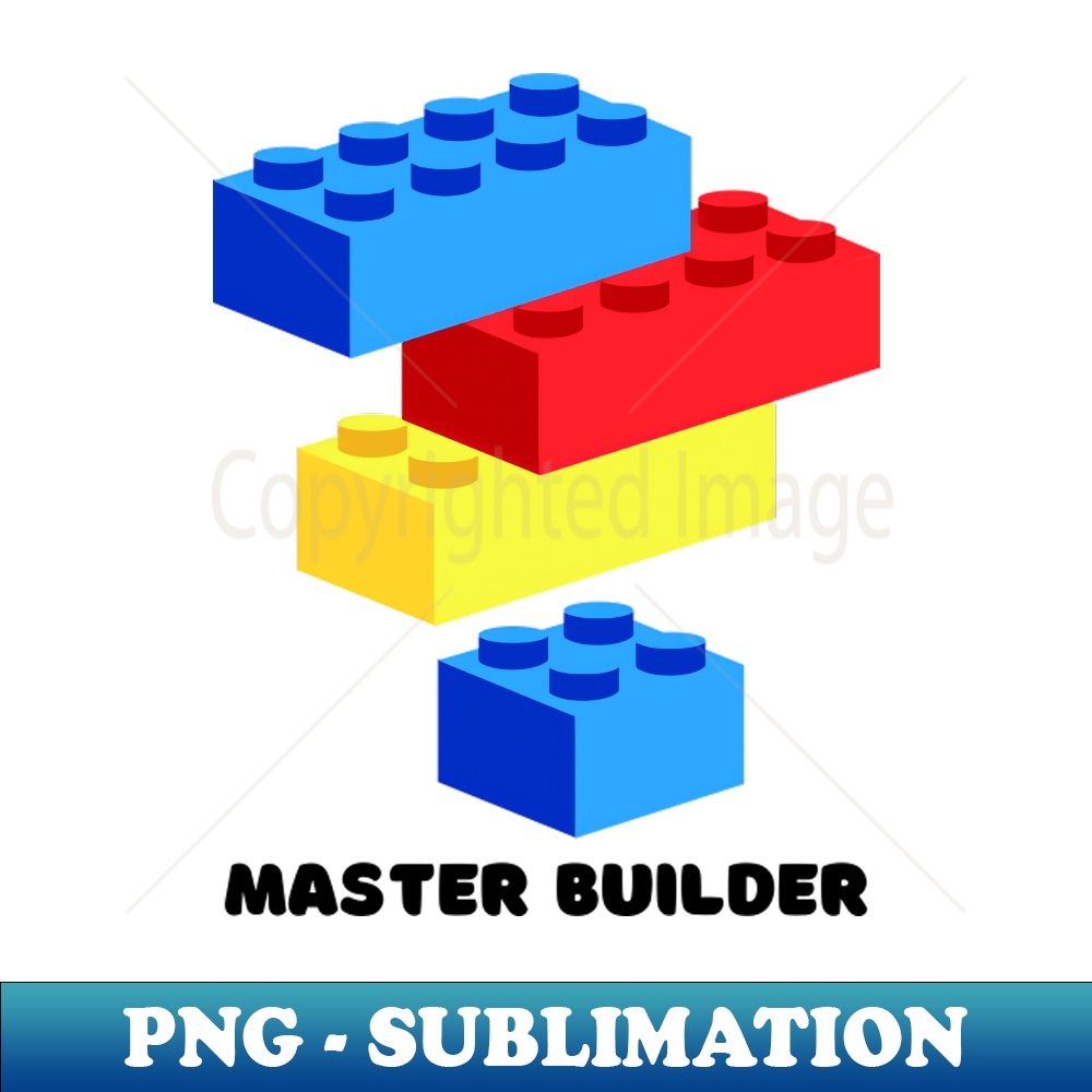 Master Builder Lego Brick Colorful Design White - PNG Transp | Inspire ...