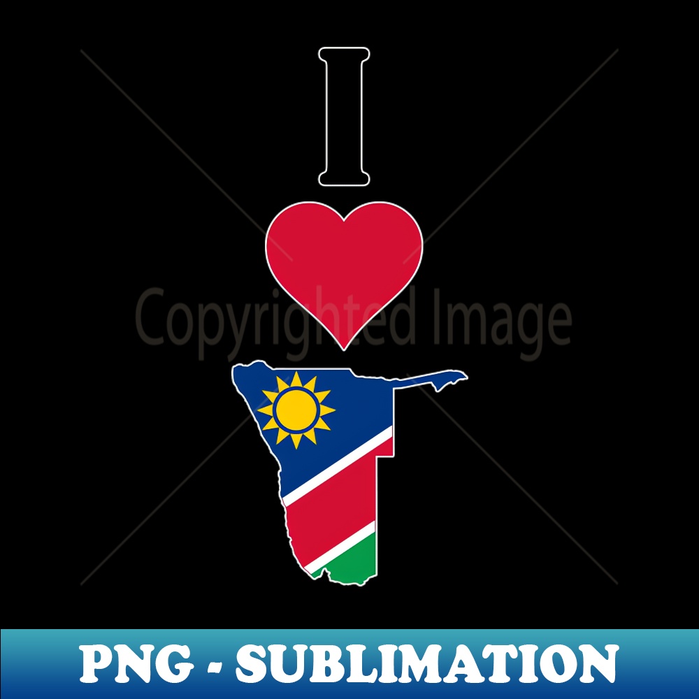 I Heart Namibia I Love Namibian National Flag Map Vertical - | Inspire ...
