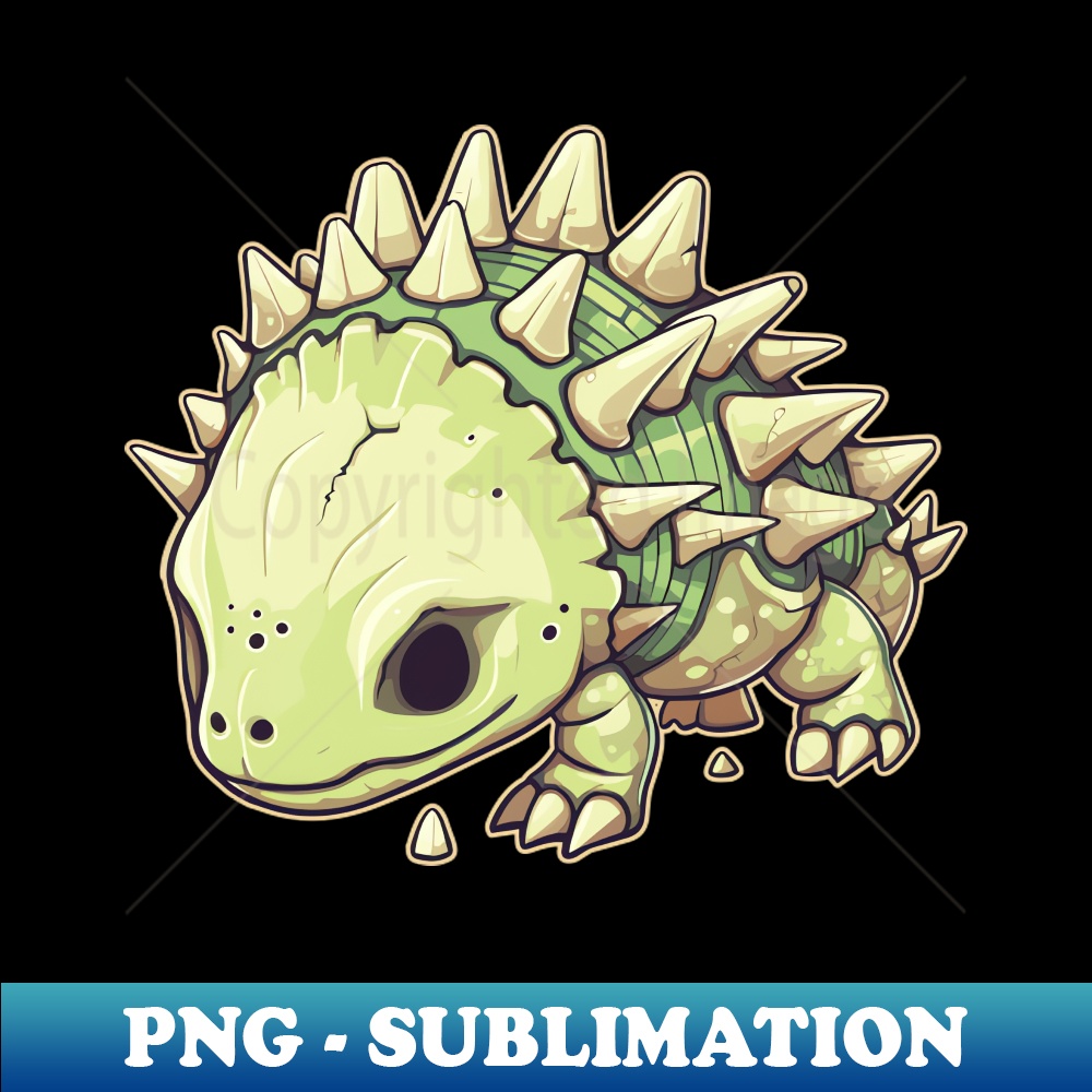 Scary Chibi Stegosaurus Isometric Dinosaur Skeleton - Instan - Inspire ...