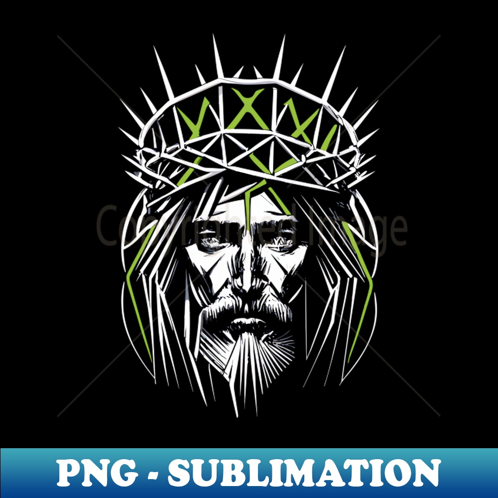 Geometric Jesus Sacred Geometry Art - Unique Sublimation PNG | Inspire ...